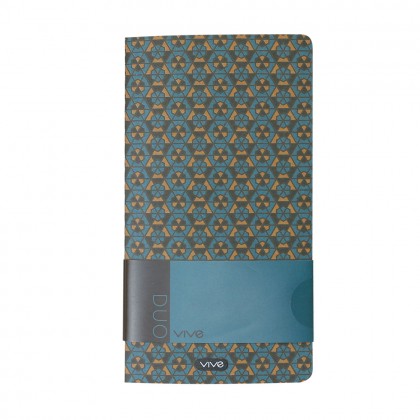 Vive | 7x4 Notebook - Duo Mosaic Teal Blue